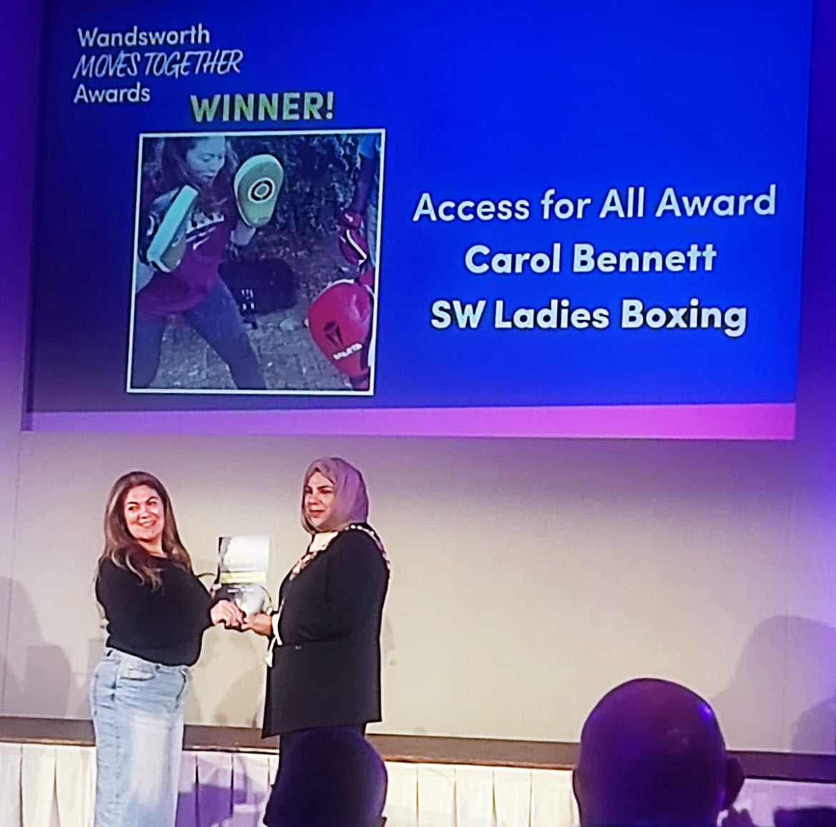 Coach Carol Awarded - Updates - Hinds Combat Studio | Boxing Kickboxing MMA