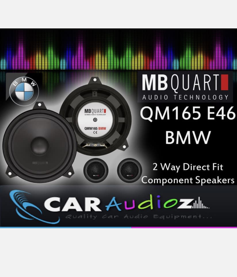 MB Quart QM165 E46 BMW 16.5cm Custom Fit Component Speakers for BMW 3 ...