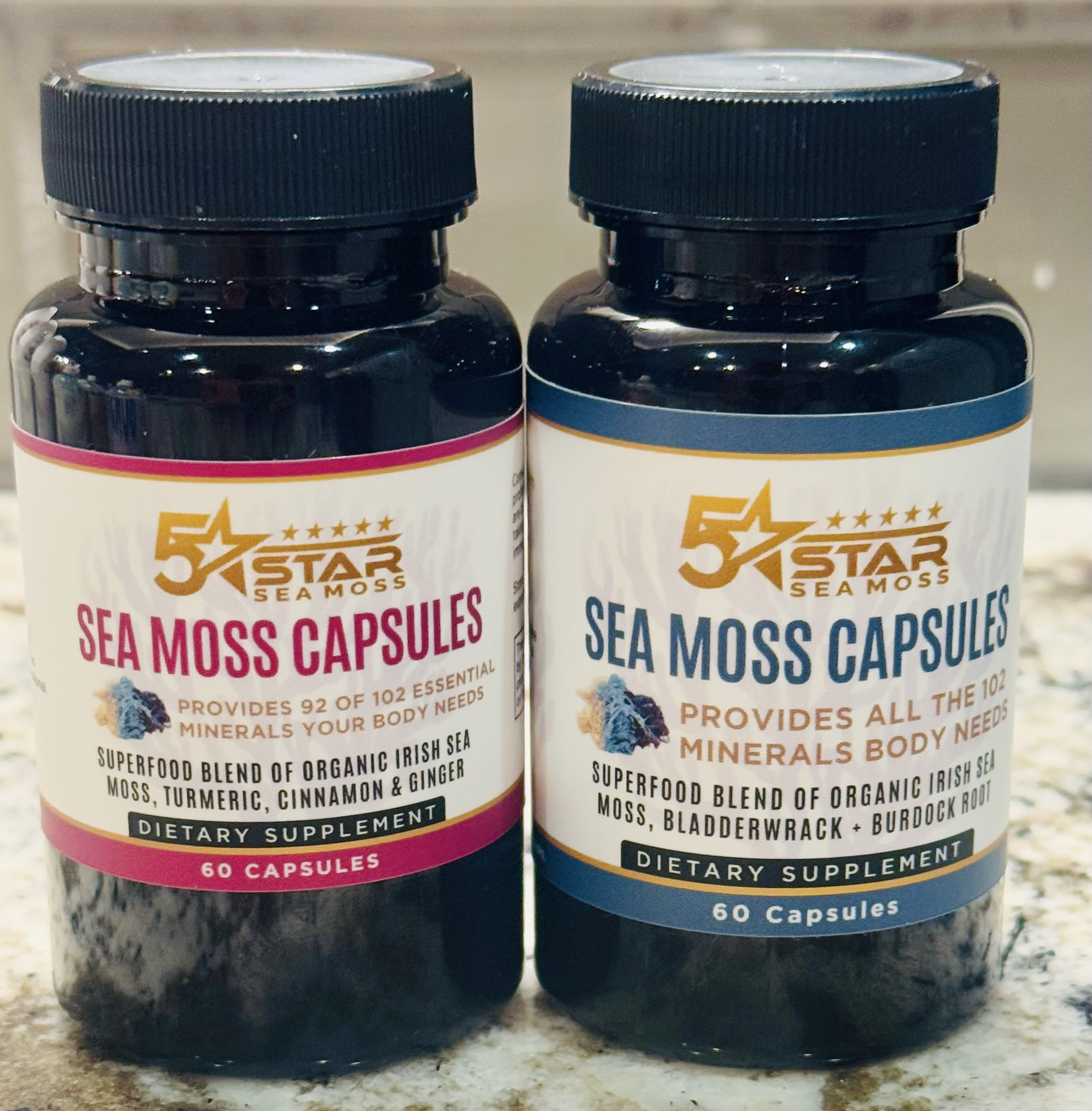 Sea Moss Capsules - Sea Moss Supplements - 5 Star Sea Moss | Sea Moss ...