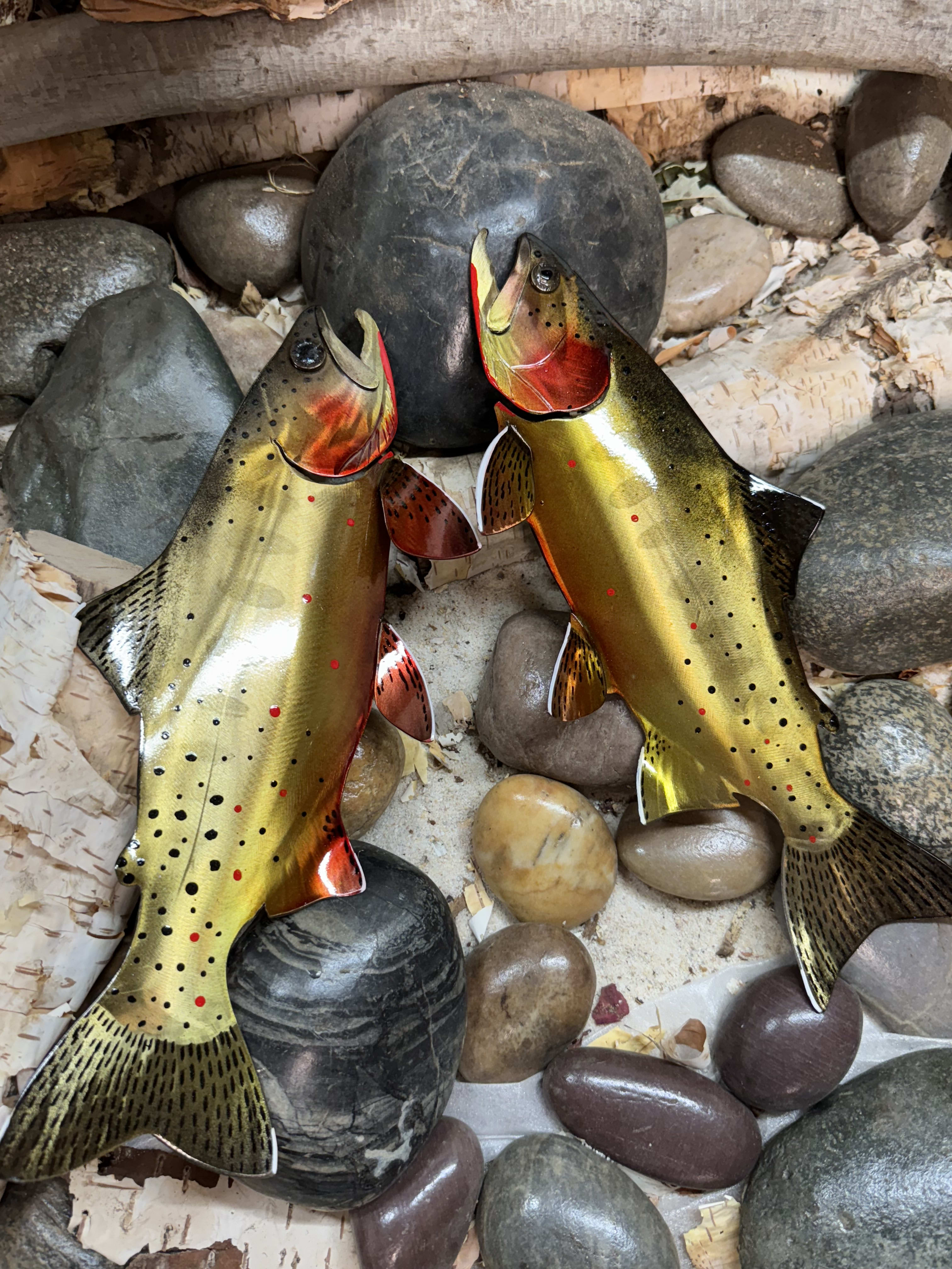 #1000 - Cutthroat Trout 13” (2) - SHOP Metal Artwork - Jerry Ross ...
