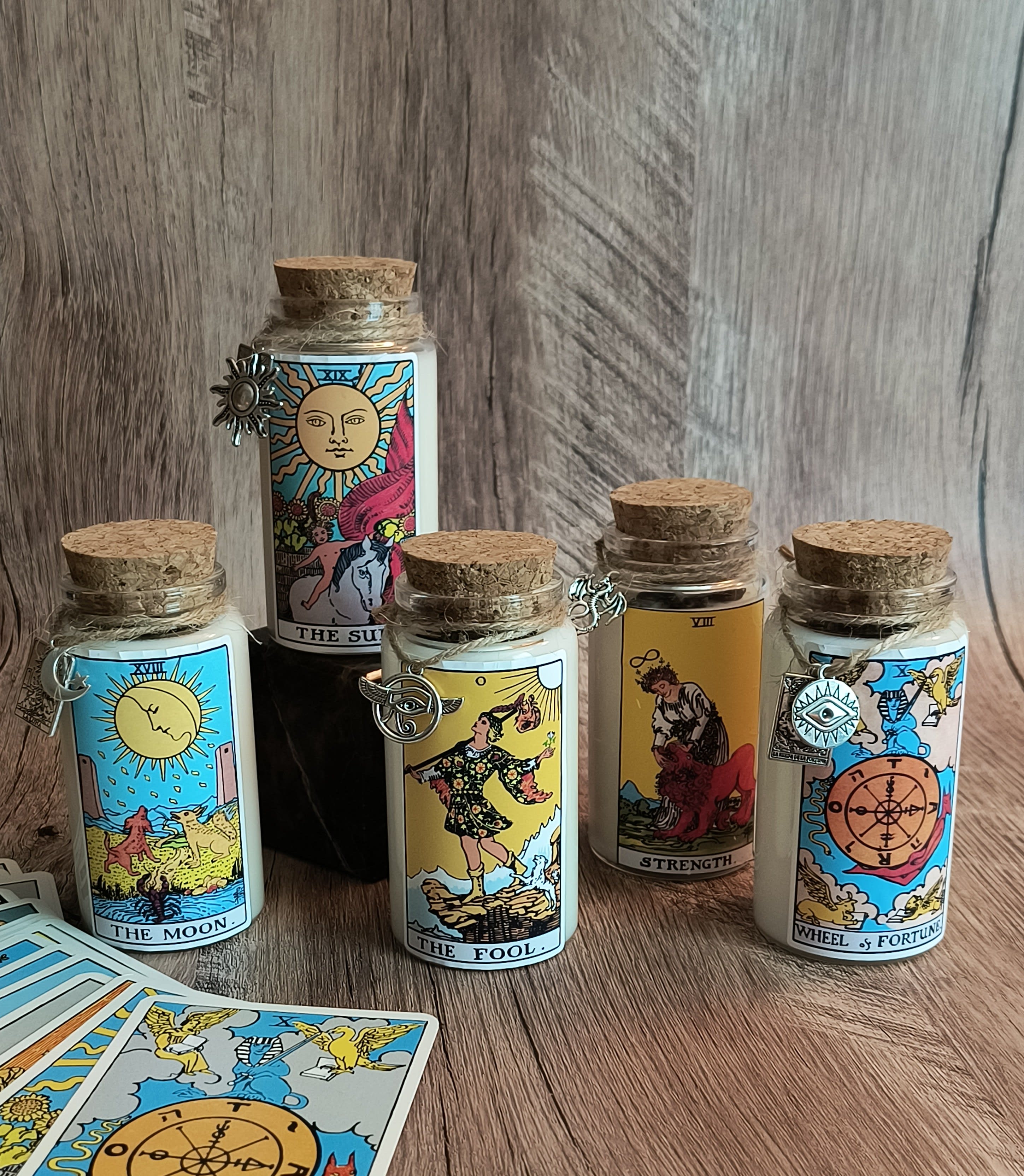 Tarot Candles - Tarot & Mystical Candles - Enchanted Flame and Forge | Handmade Candles & Forged ...
