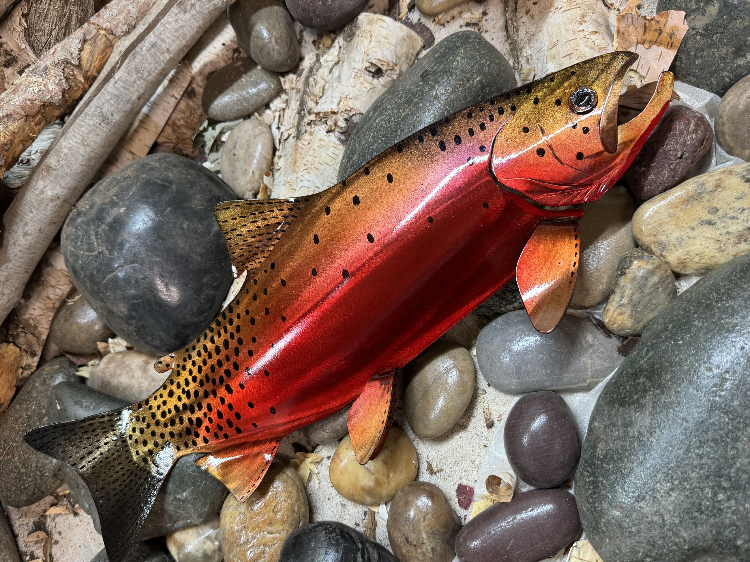 #1014 - Cutthroat Trout 20 1/2” - SHOP Metal Artwork - Jerry Ross ...
