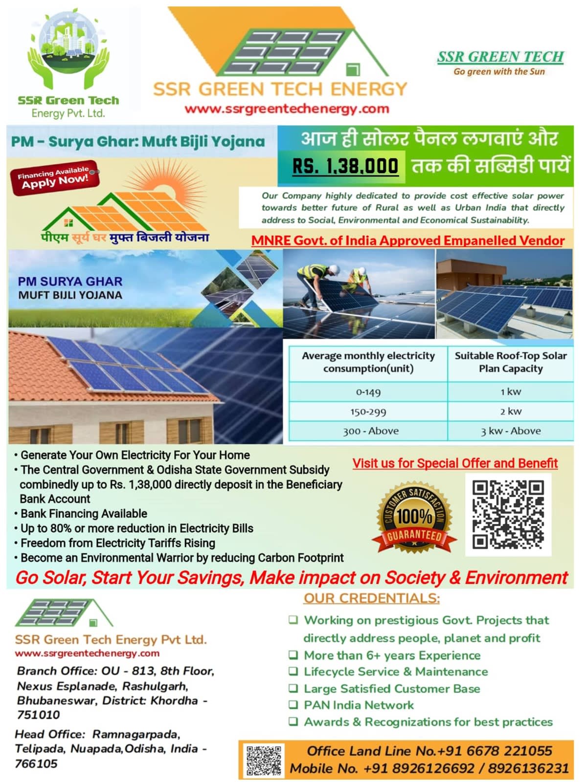 3 kW Roof Top Solar Power System - PM Surya Muft Bijli Yojna for ...