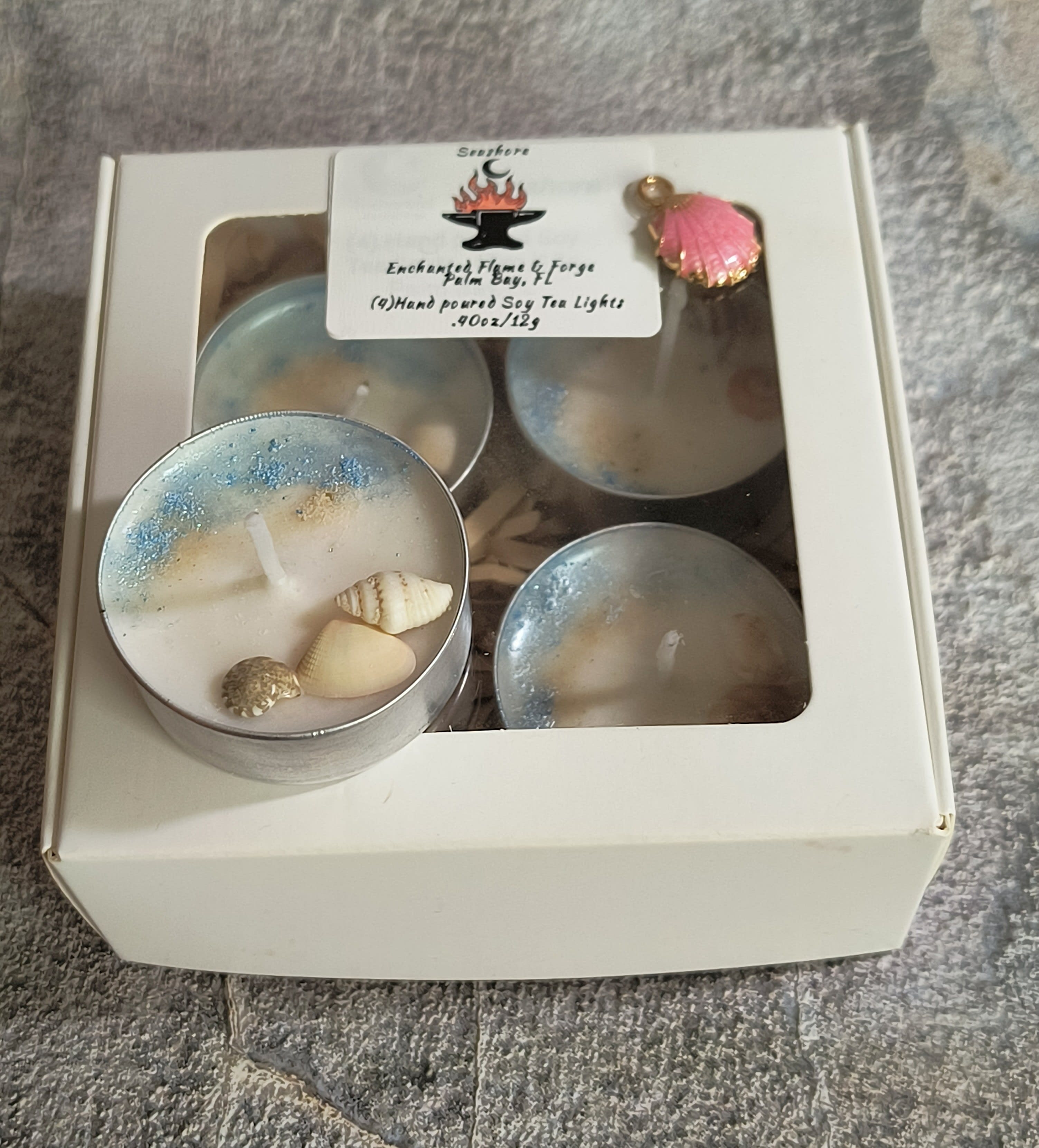 Seashore Tea Lights - Desert and Seashore Candles - Enchanted Flame and Forge | Handmade Candles ...