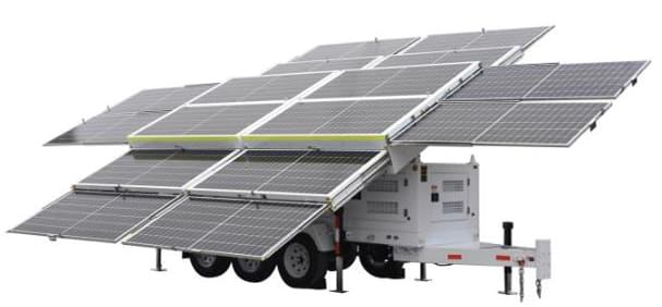30kW Solar Diesel Hybrid Power Station, Mobile - Mobile Solar Power ...