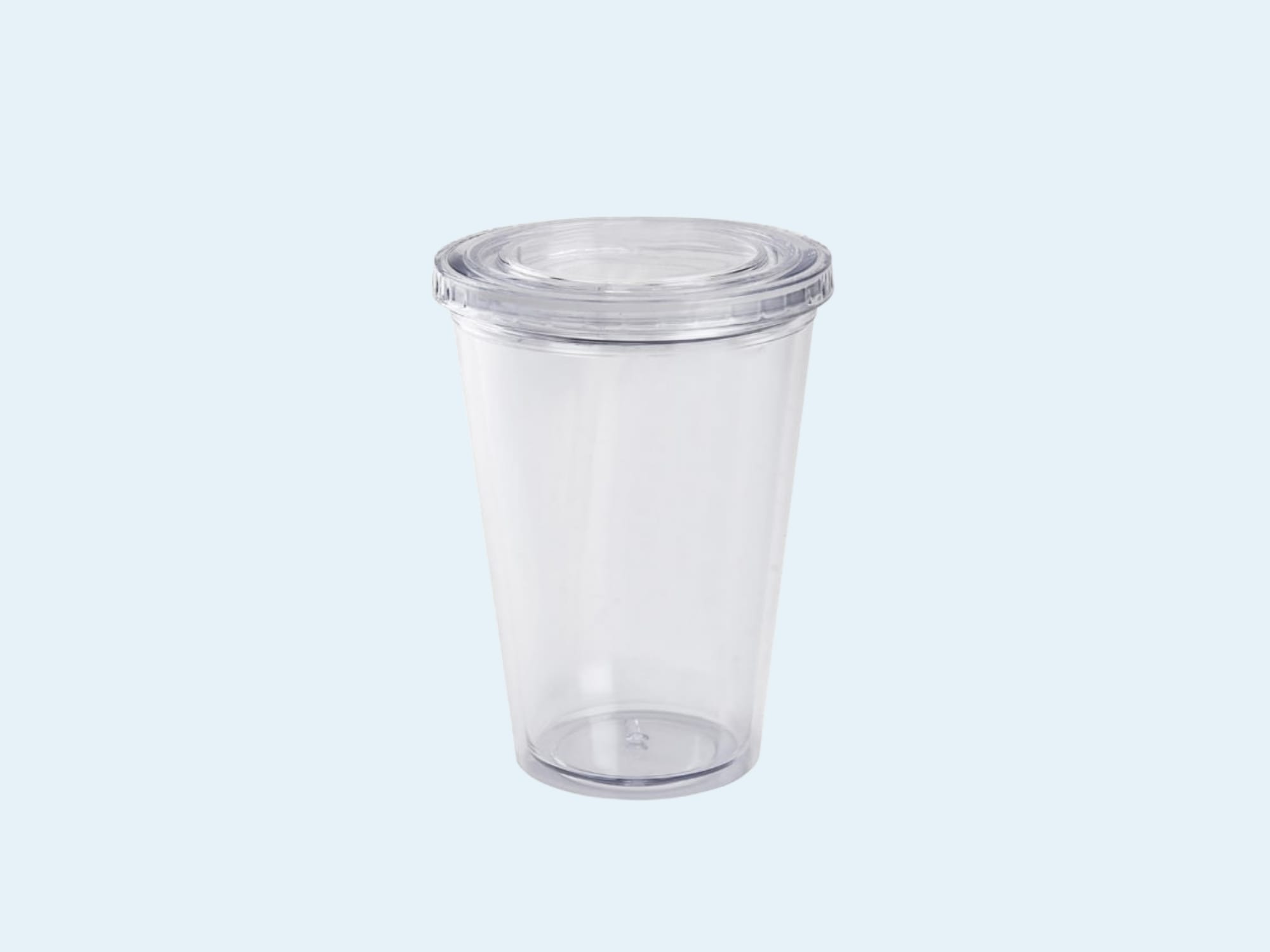 Disposable Clear Plastic Cups With Flat Lid - Cups & Lids - Universal ...