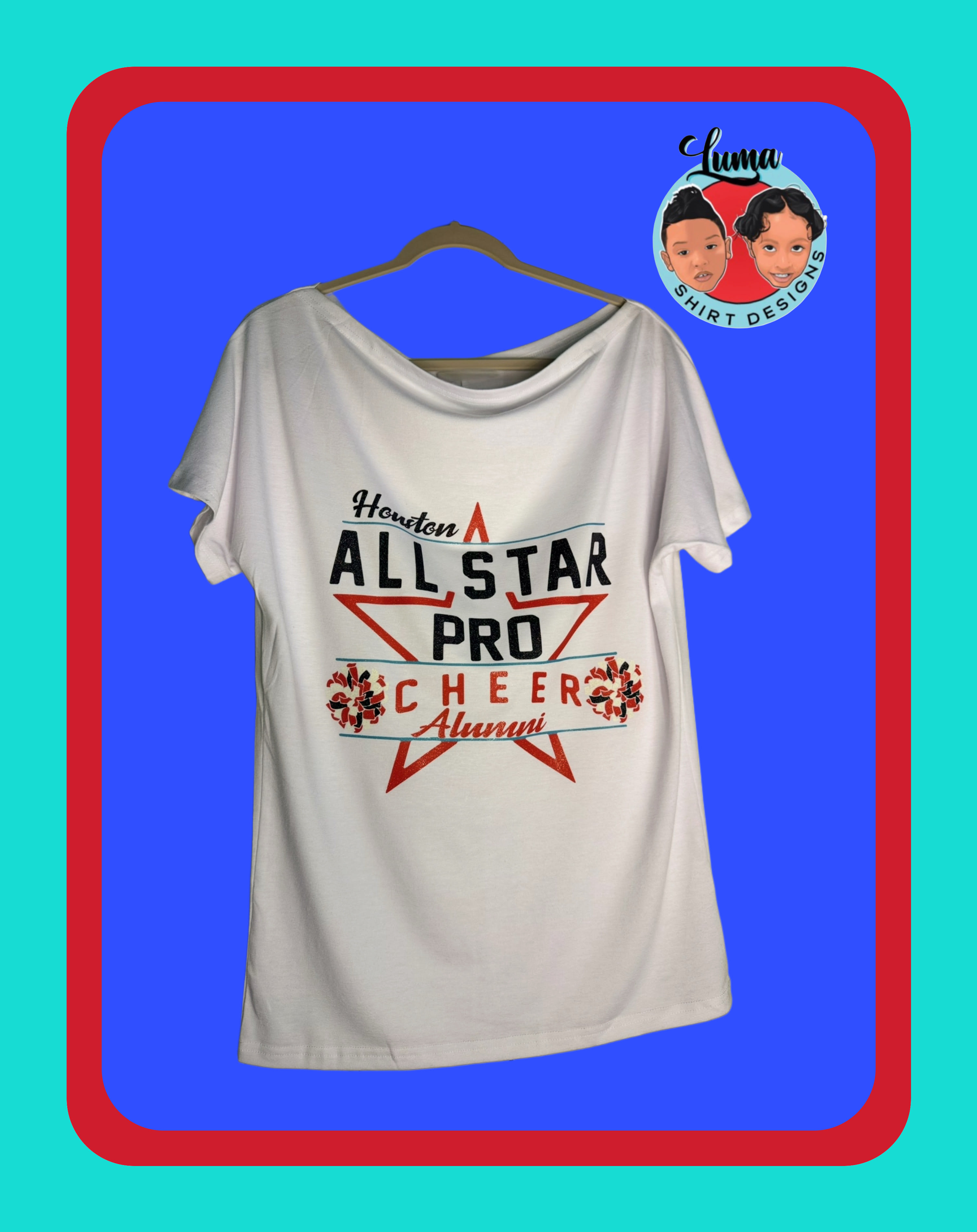 Glitter All Star Pro Cheer Off Shoulder Shirt - Sports Gear - Luma ...