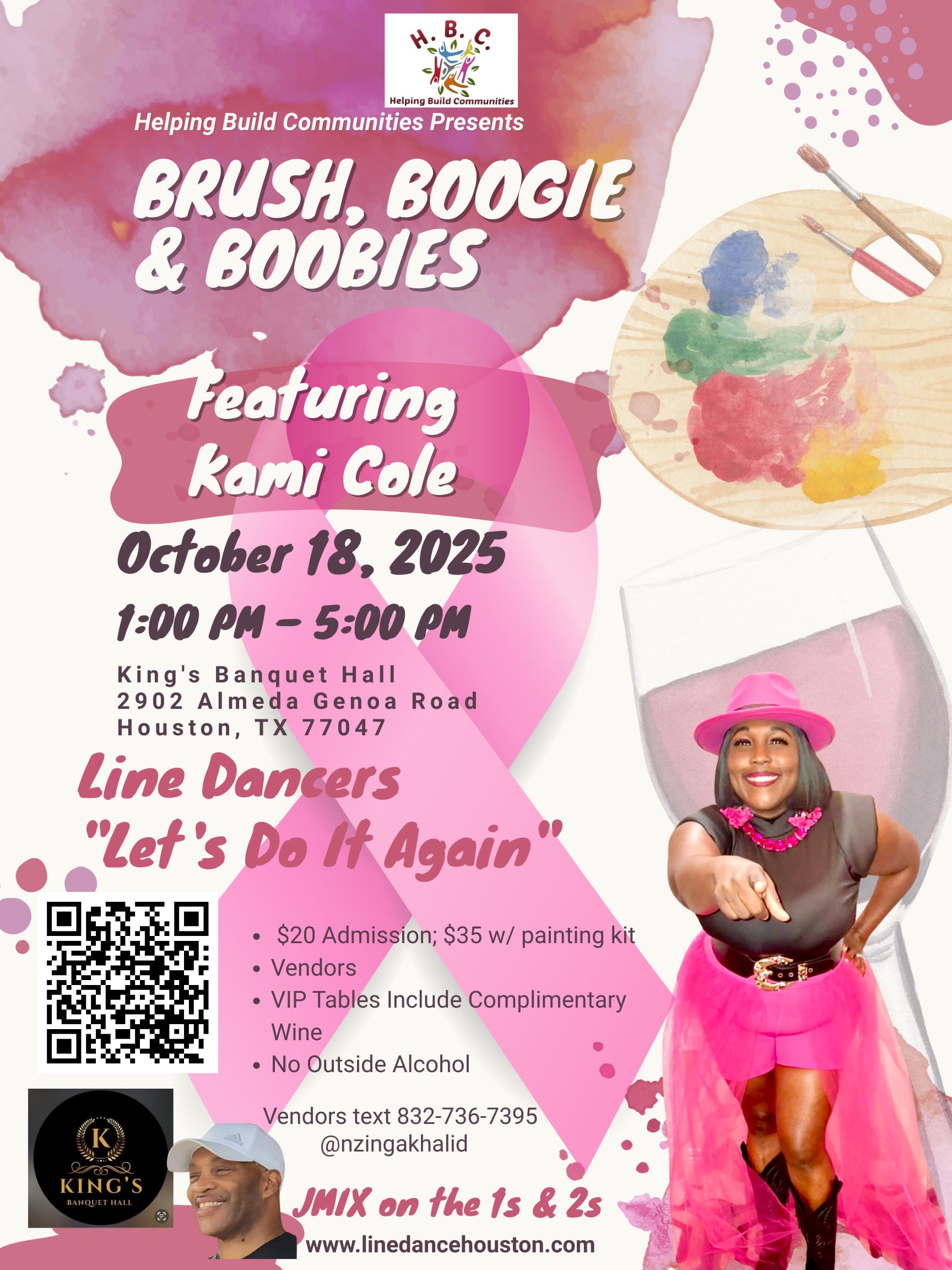 Brush, Boogie & Boobies: Paint & Sip featuring Kami Cole - Event Tickets
