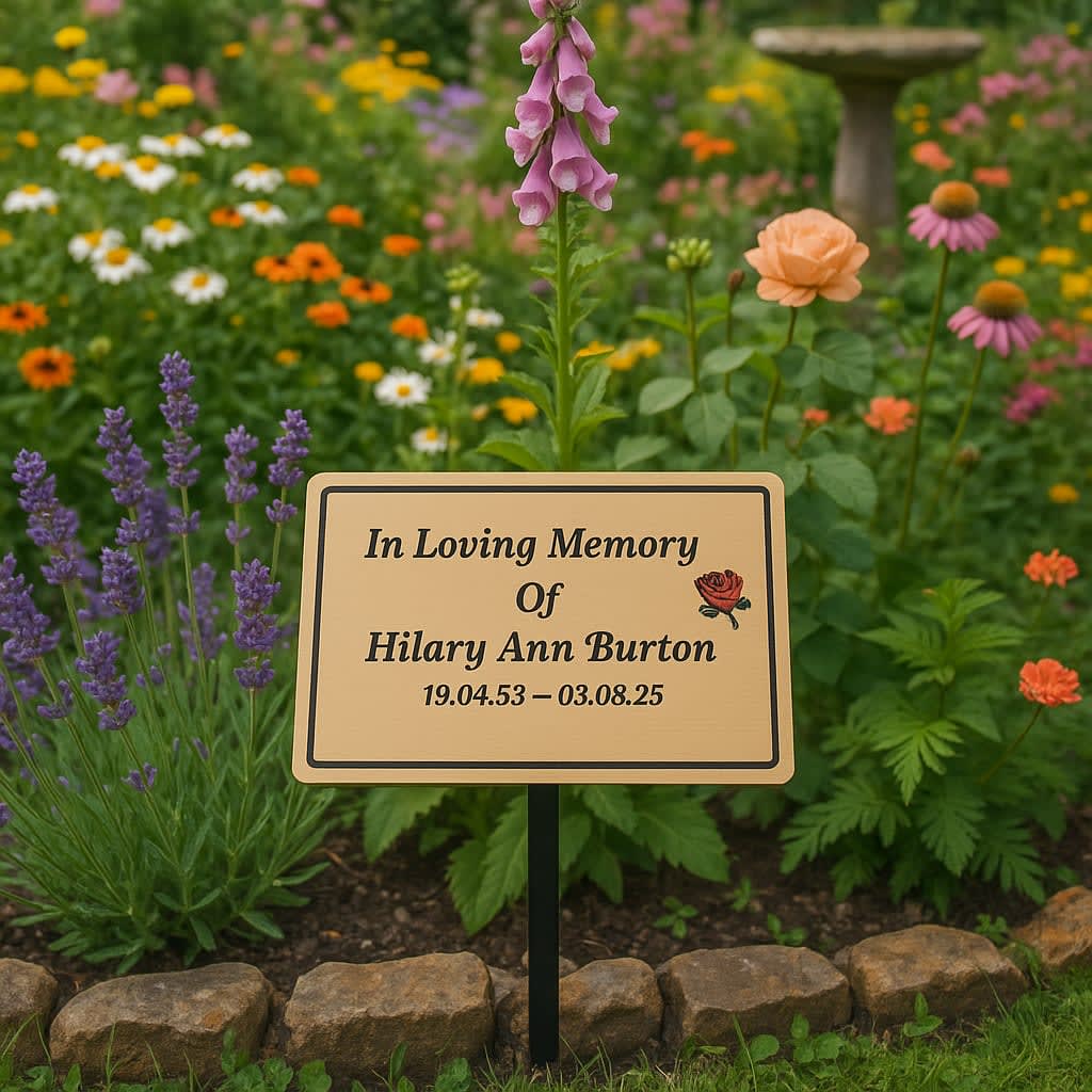 Memorial Plaque Dedication Plaque Remembrance Marker Grave Ornament ...