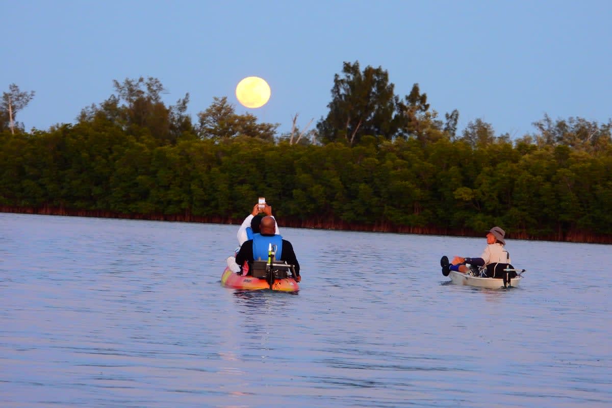 Full Moon Kayak Tour in Fort Pierce | Motorized Kayak Adventures