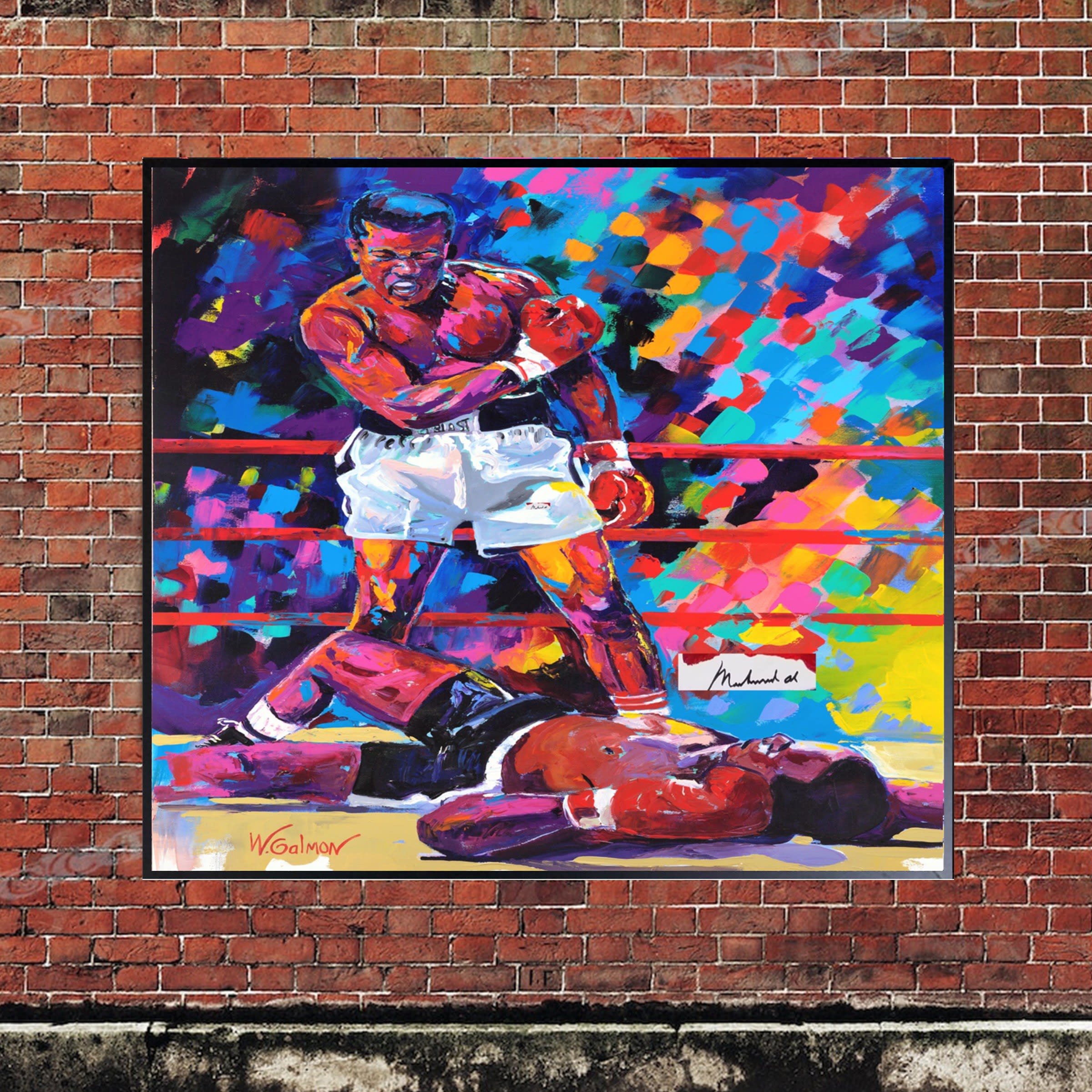 SUPER HOLIDAY Sale Muhammad Ali Liston Signed By Ali, COA Iconic Fight ...
