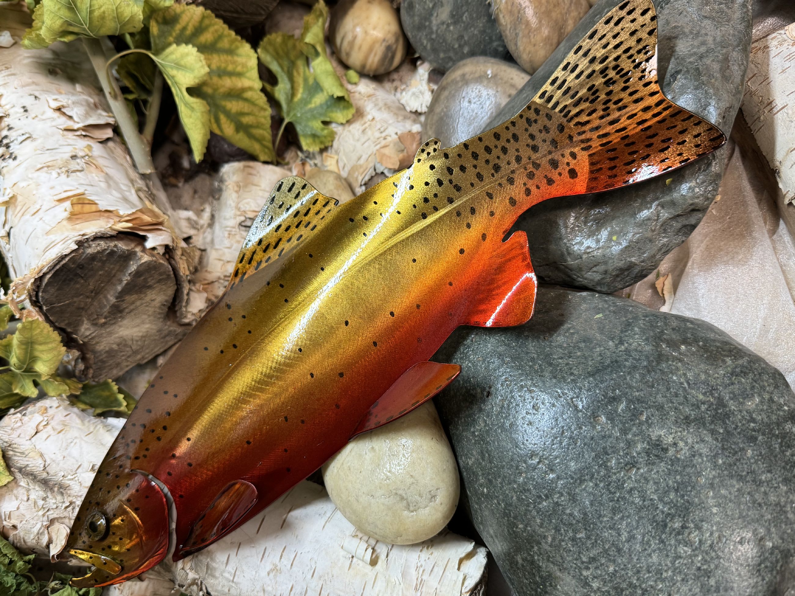 #1050 - Cutthroat Trout 16” - SHOP Metal Artwork - Jerry Ross Custom ...