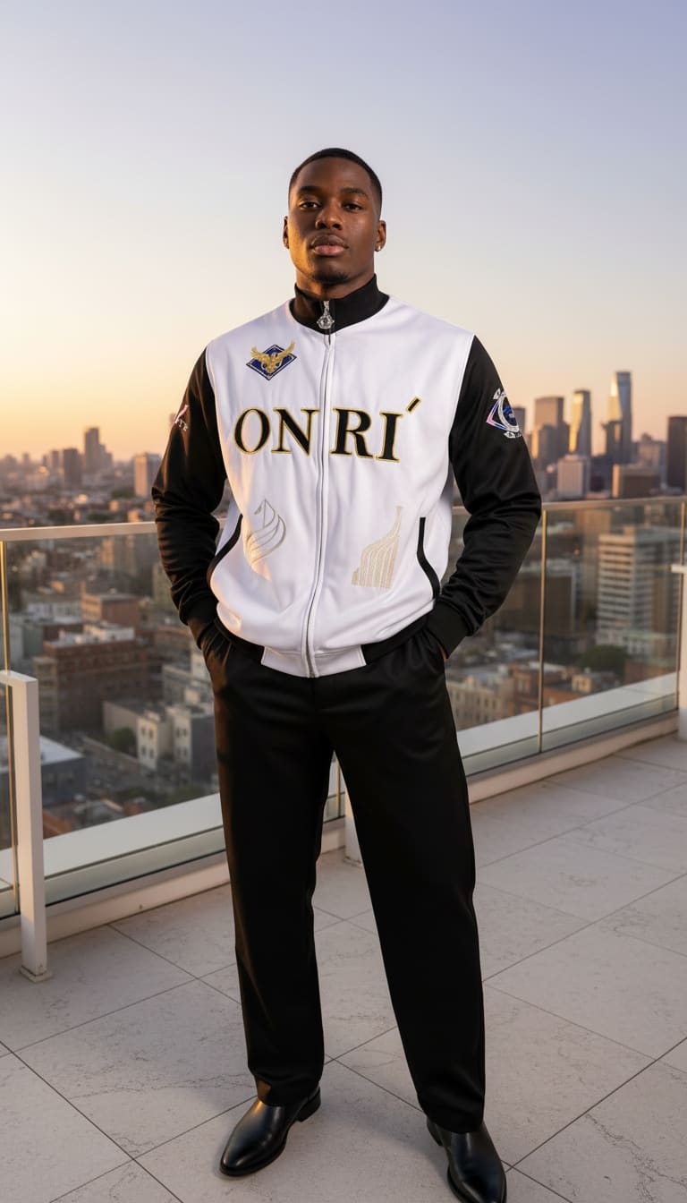 ONRÍ Opulence Haute Couture Elevation Jacket Obsidian Black - ONRÍ ...
