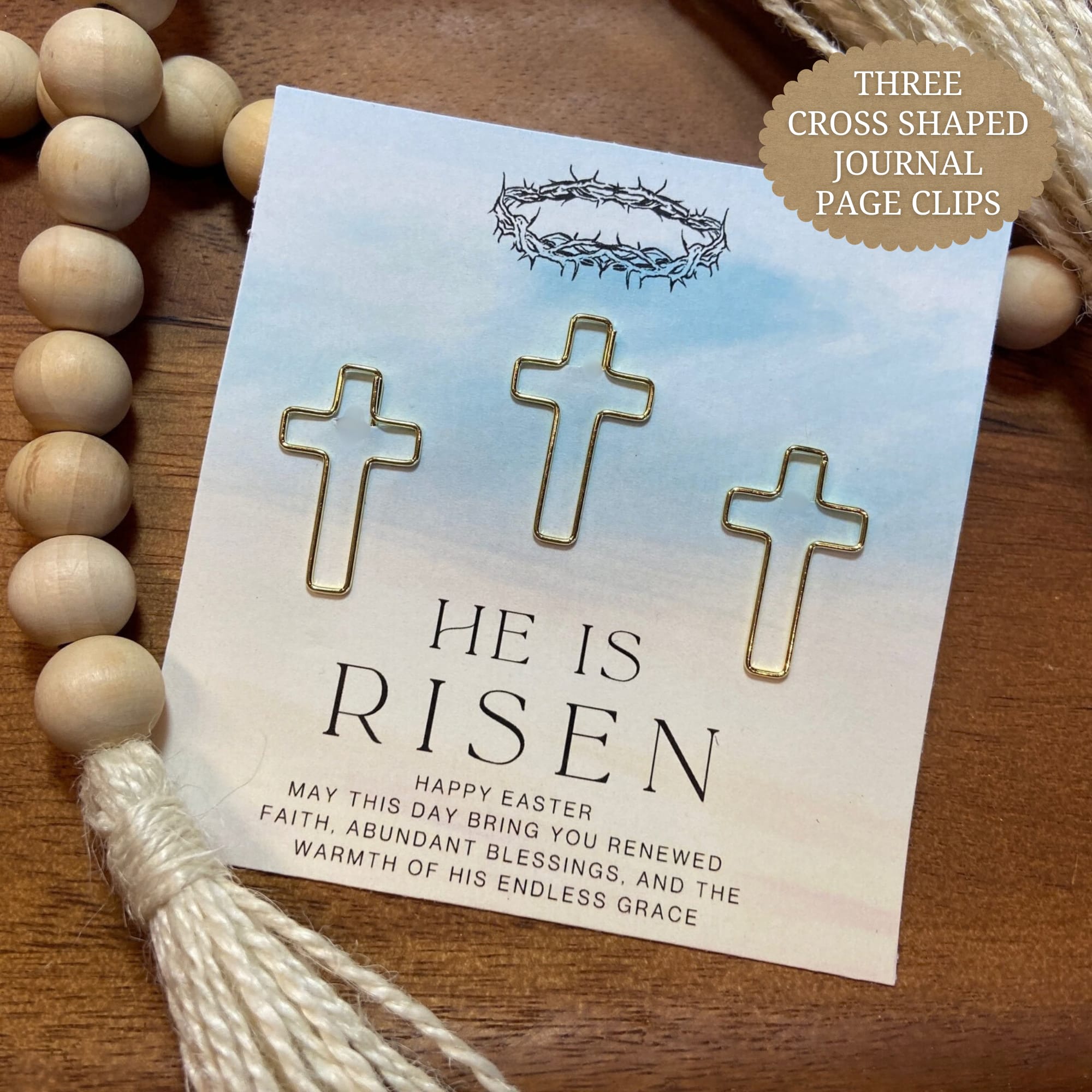 Easter Gift Christian Journal Page Clips Bible Verse Bookmark